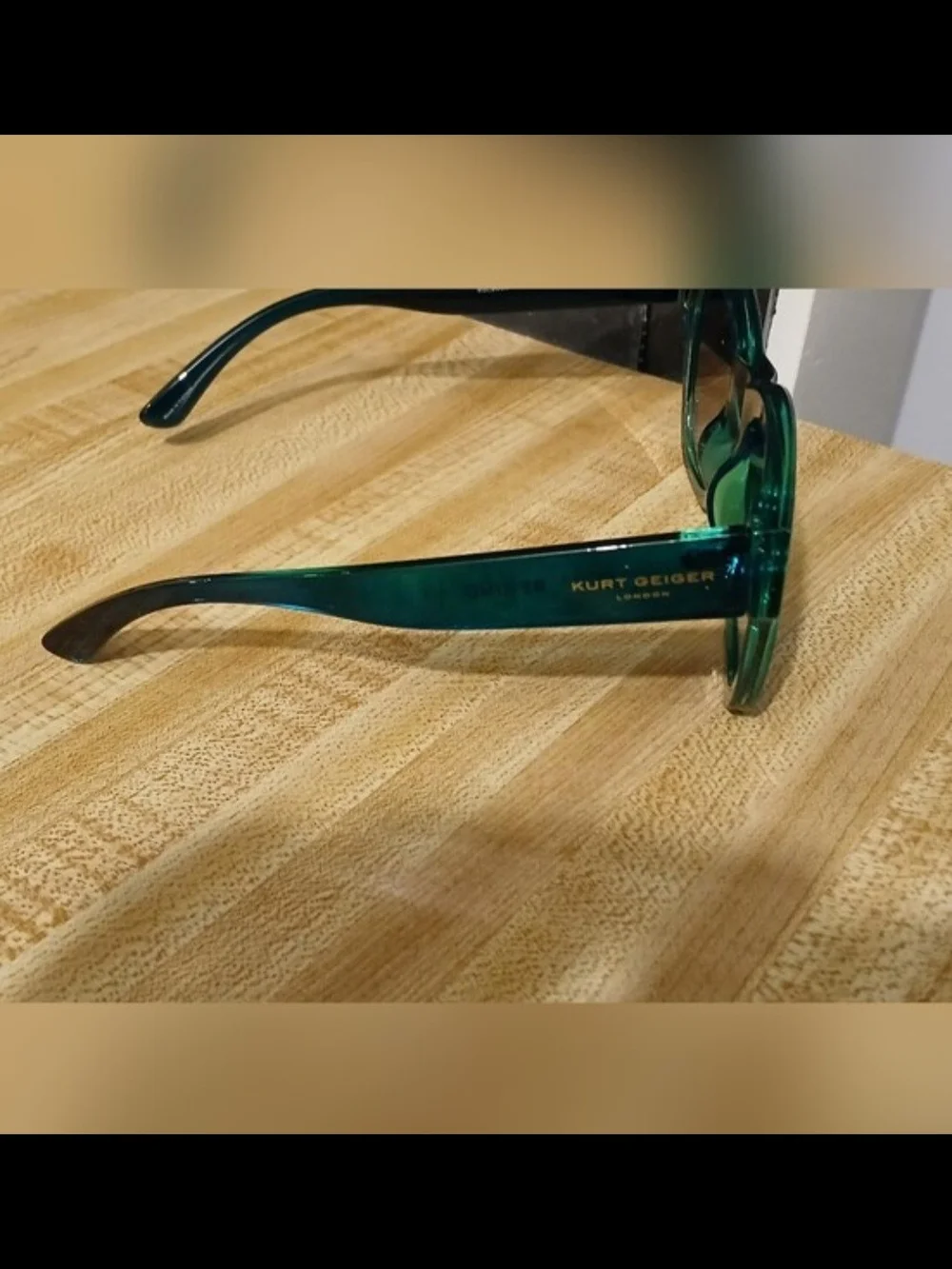 Kurt Geiger | Accessories | Kurt Geiger Teal Square Frame Sunglasses ...
